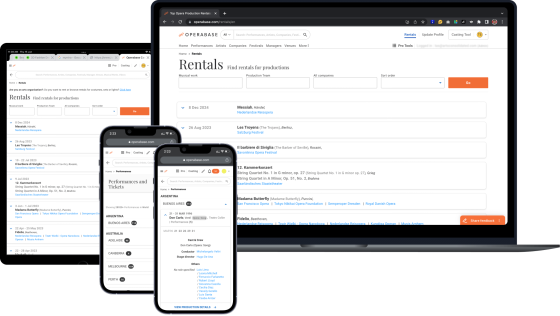 Operabase PRO | Casting Tooll | Archive access | Arts organisation ...
